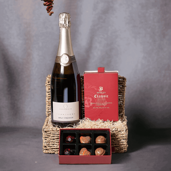 Sparkling Wine & Chocolate Gift Box - Champagne gift baskets - Canada ...