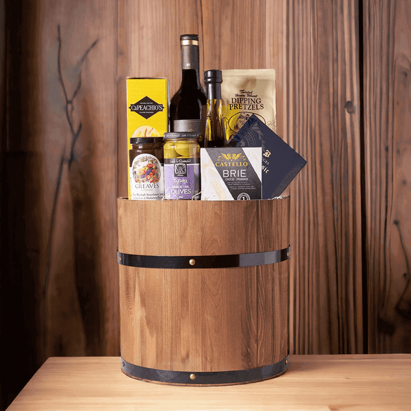 Wine & Gourmet Foods Barrel - Canada delivery - Monthly Sommelier